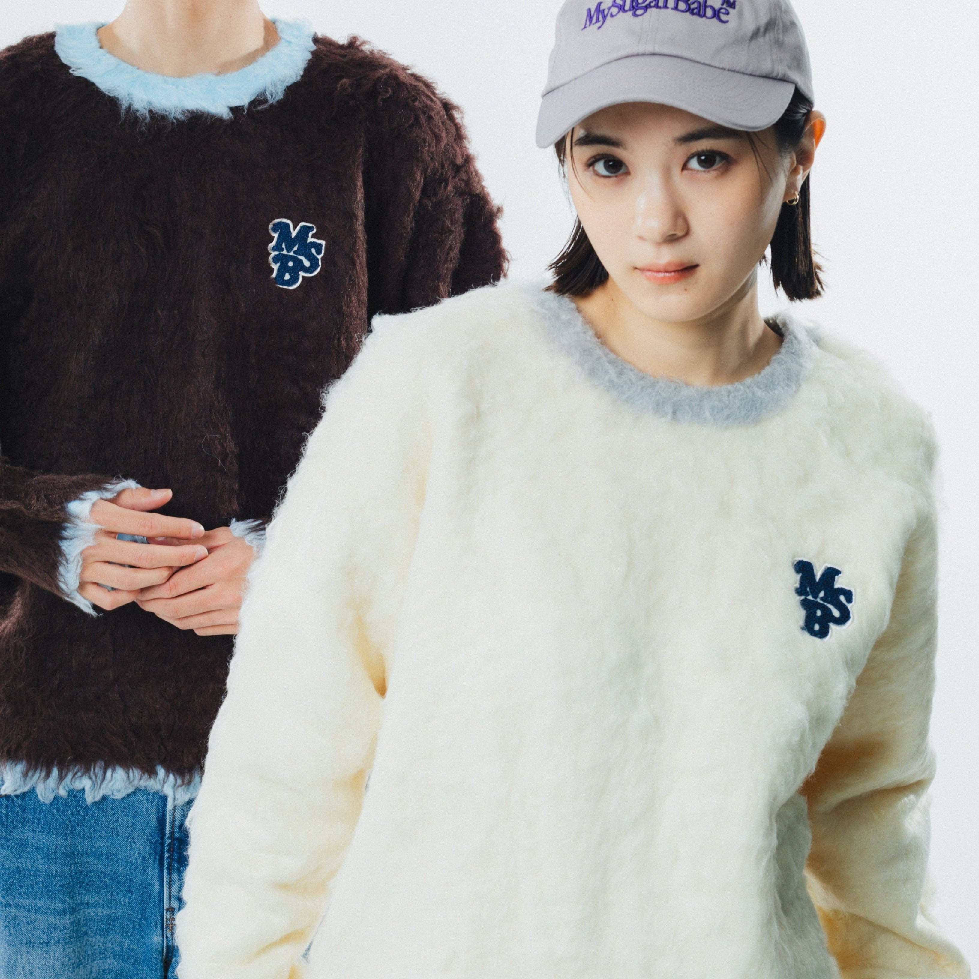 bicolor shaggy knit – YZ