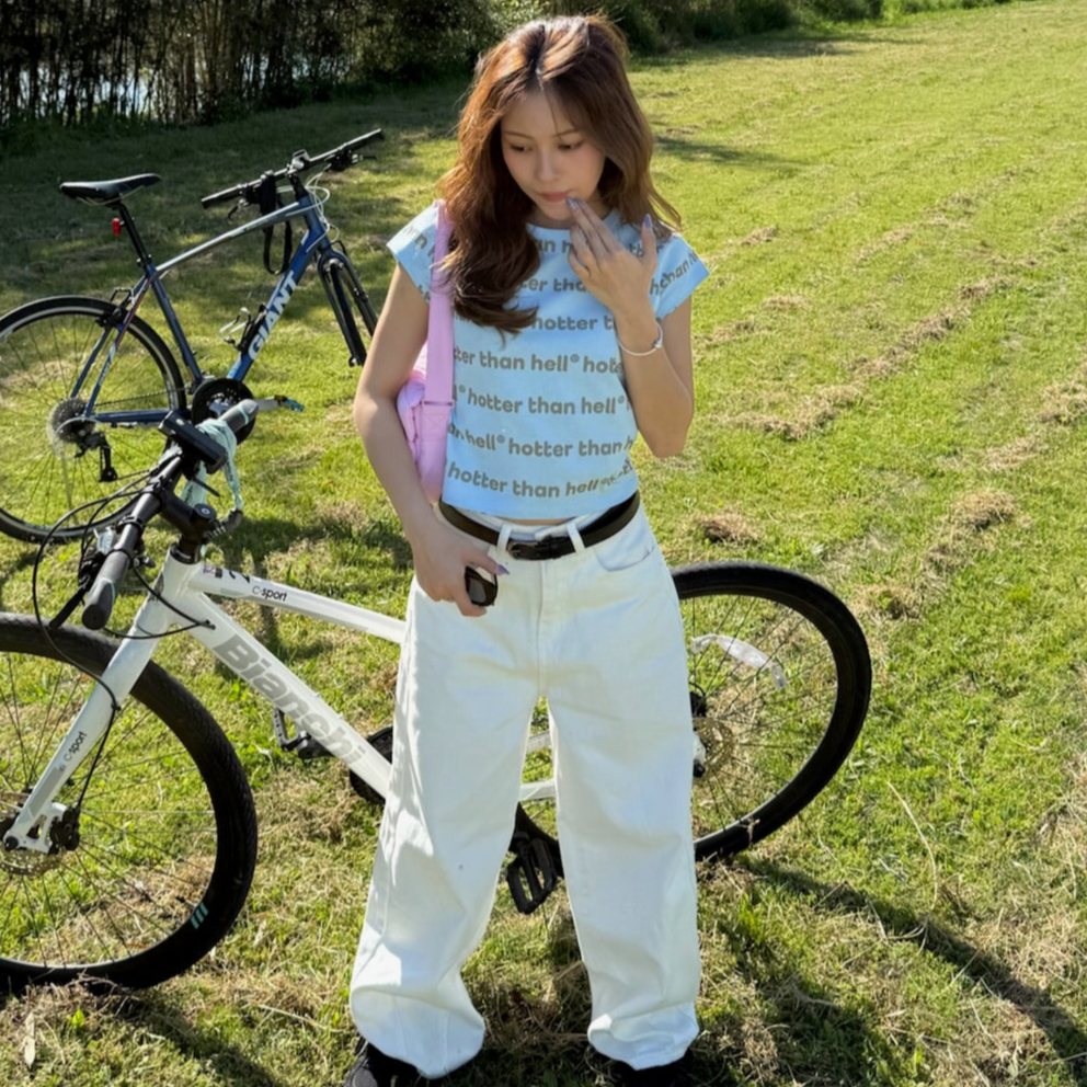 All over cropped Tee – YZ