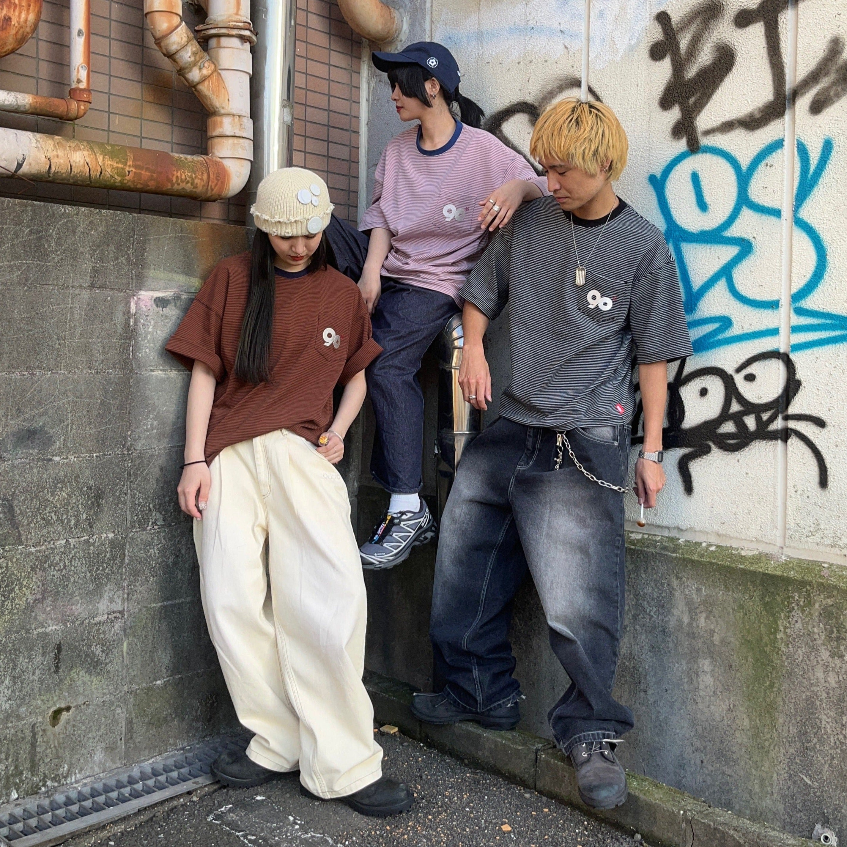 90 Logo Stripe Tee – YZ