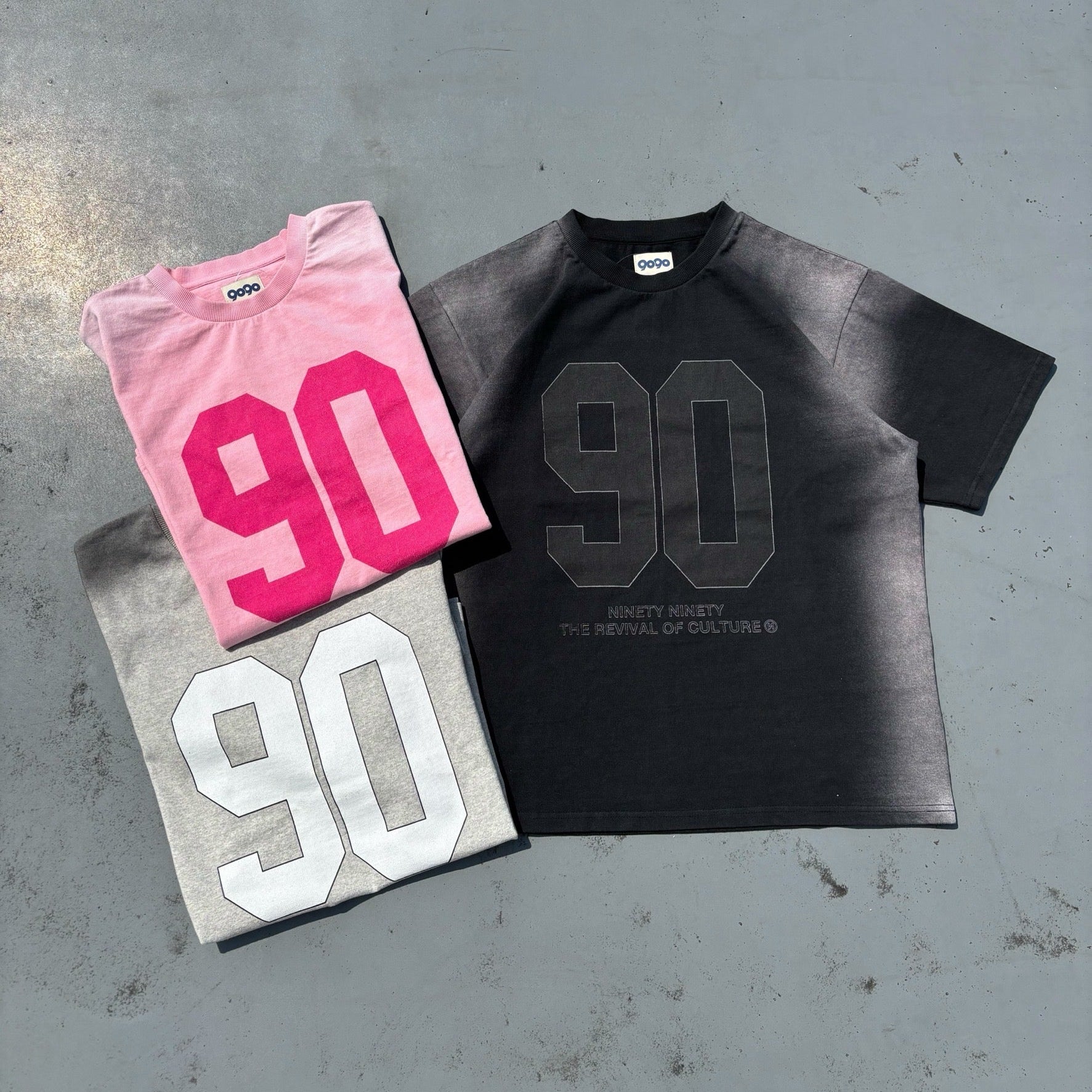 90 Numbering Sprayed Sweat Tee – YZ