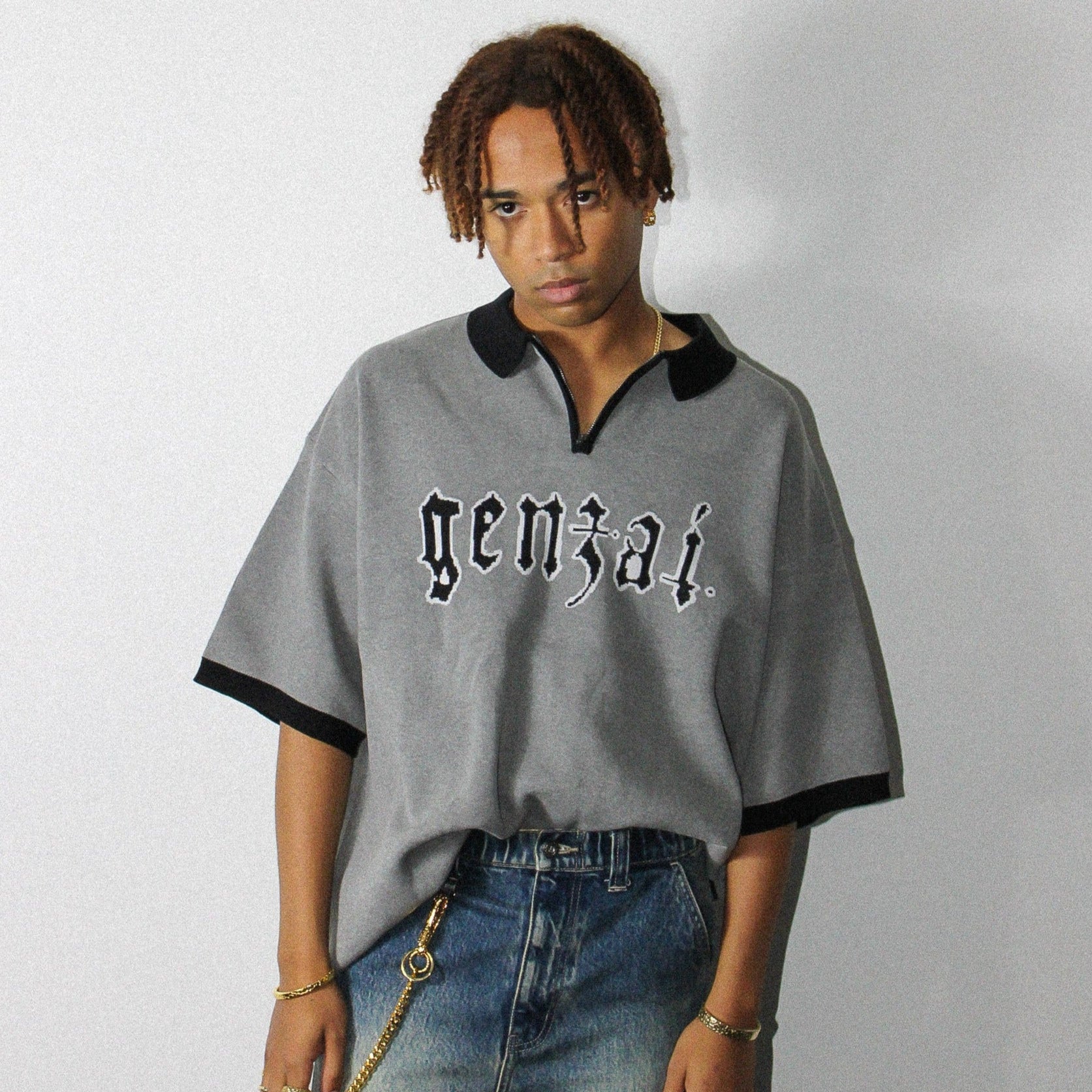 오래된 Genzai 니트 폴로 – YZ