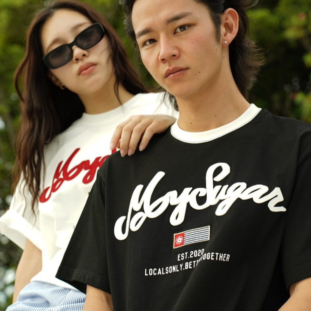 felt logo tee – YZ