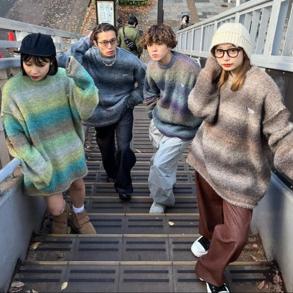 Gradation Crew neck Knit – YZ