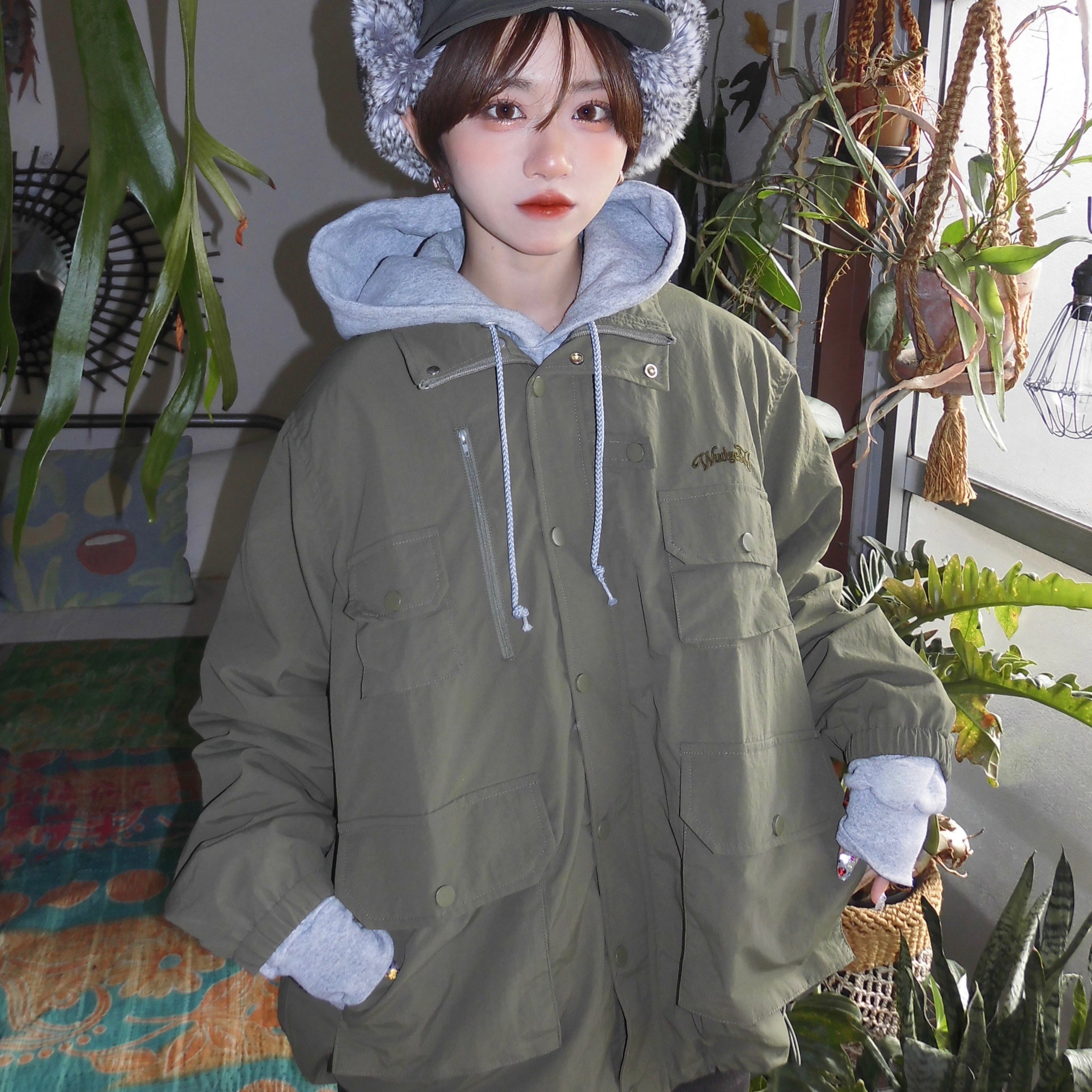 mulch pocket nylon blouson – YZ