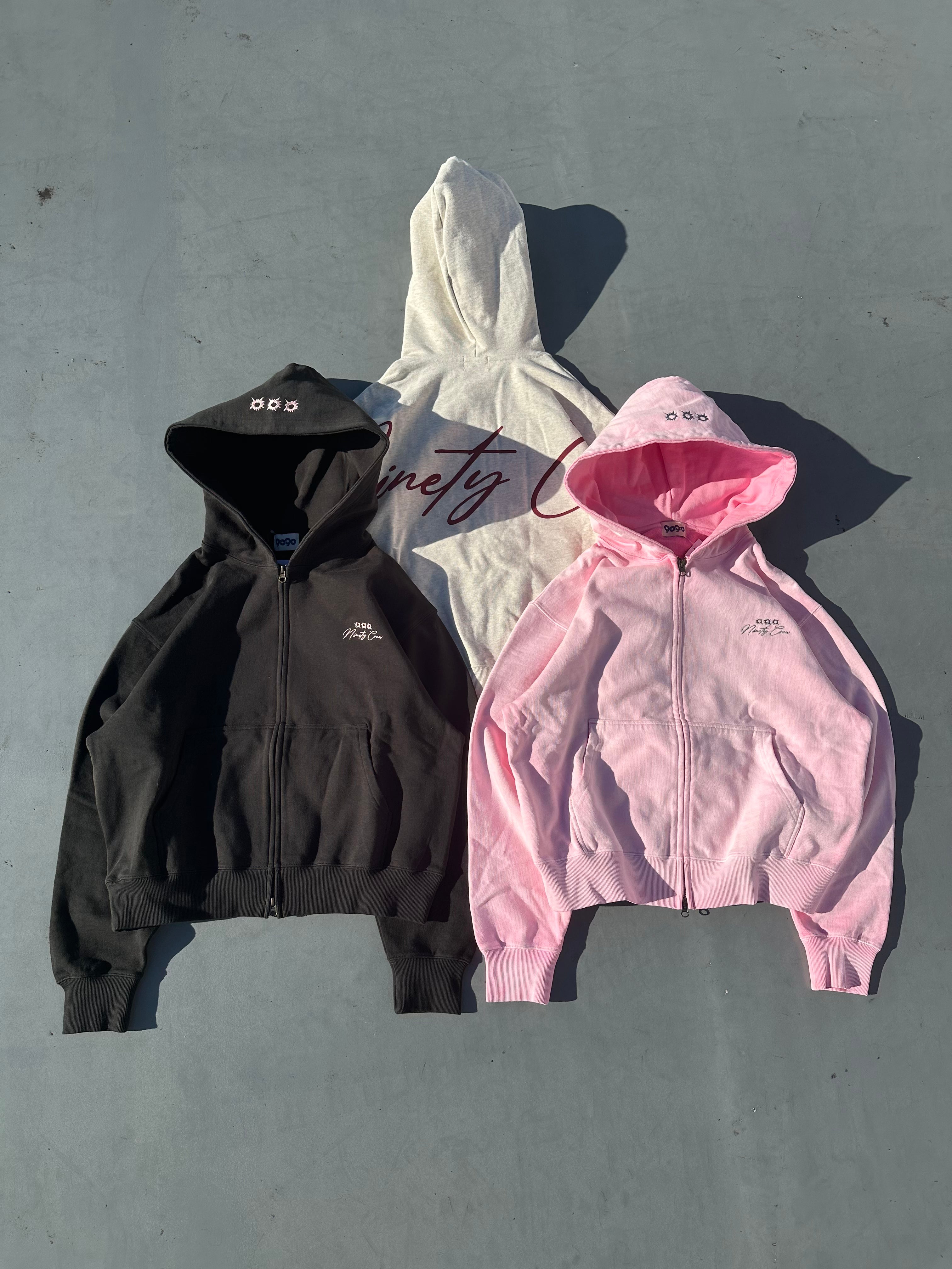 Bullet Logo Zip Hoodie – YZ