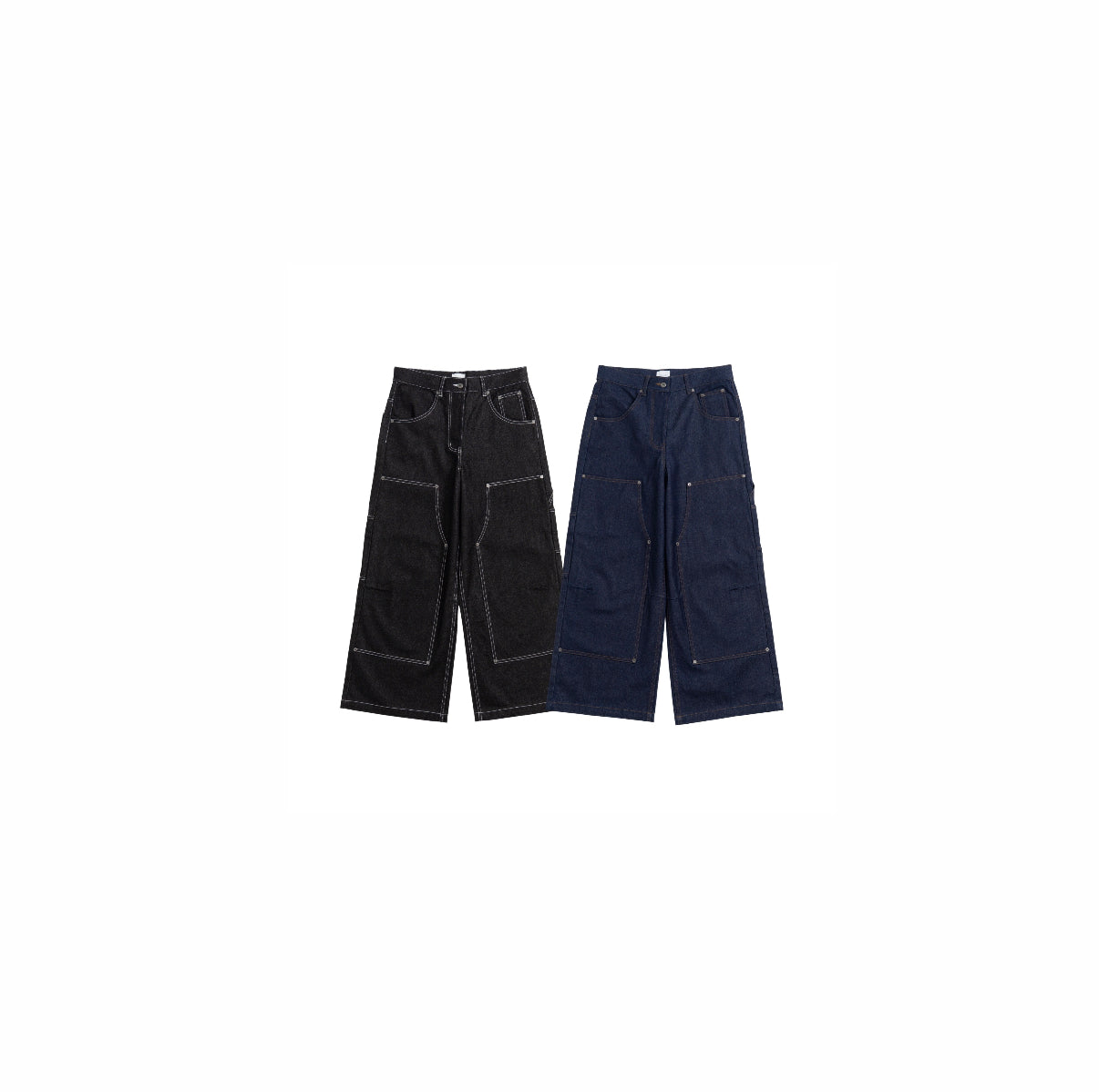 BU DOUBLE KNEE DENIM PANTS – YZ